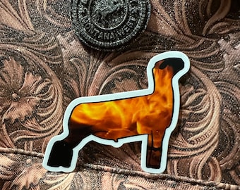 Chasing Sheep Decal - Etsy