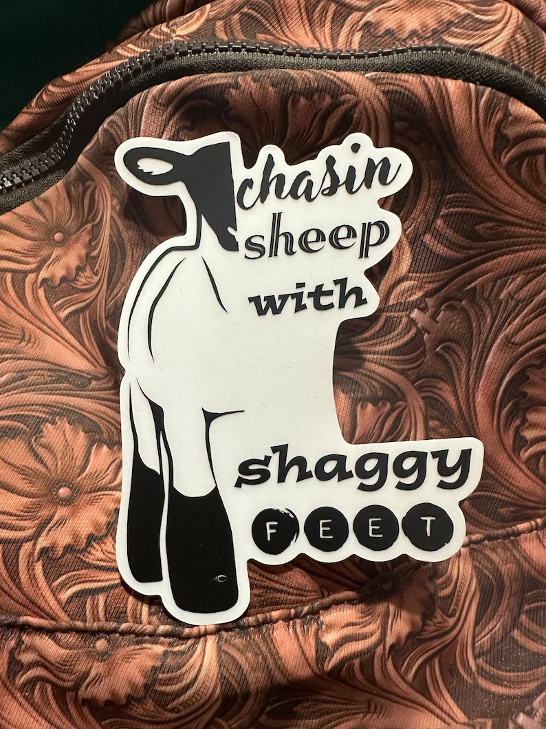 Chasing Sheep Decal - Etsy
