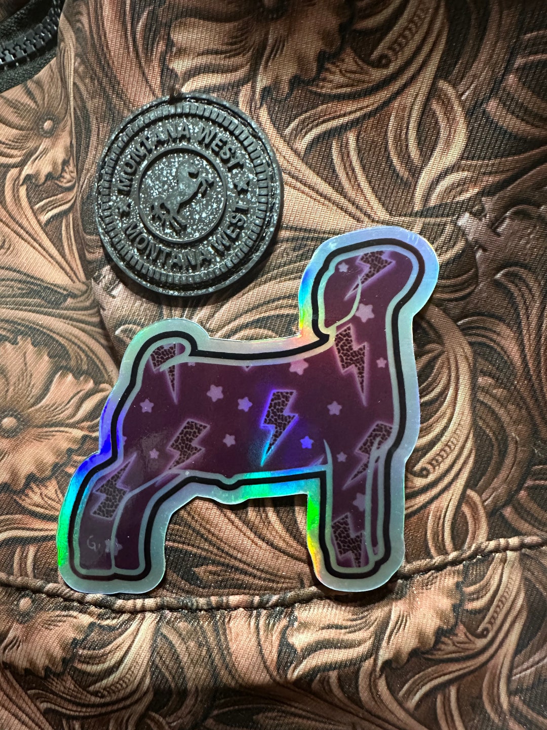 Holographic Show Goat Sticker - Etsy