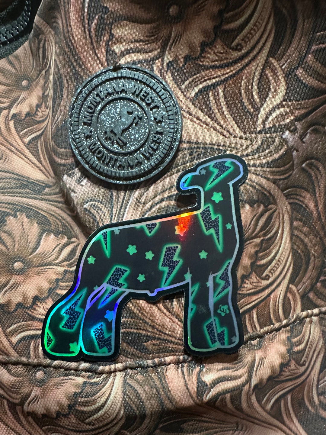 Holographic Show Lamb Sticker - Etsy