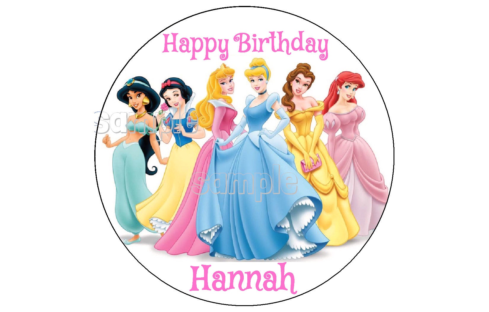 PRINCESS Edible Cake Decoration Sheet Image Frosting Topper OG Sugar ...