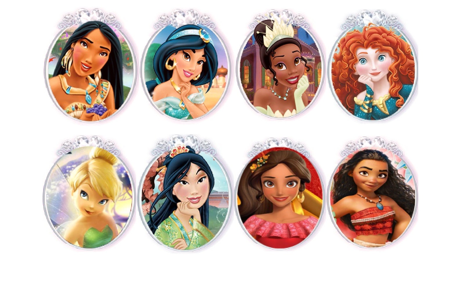 PRINCESS Edible Cake Decoration Sheet Image Topper Custom Belle Elsa ...