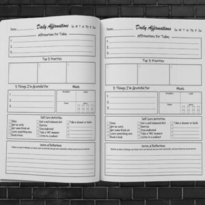 2024-2025 Daily Positive Affirmations With Prompts Journal - Etsy