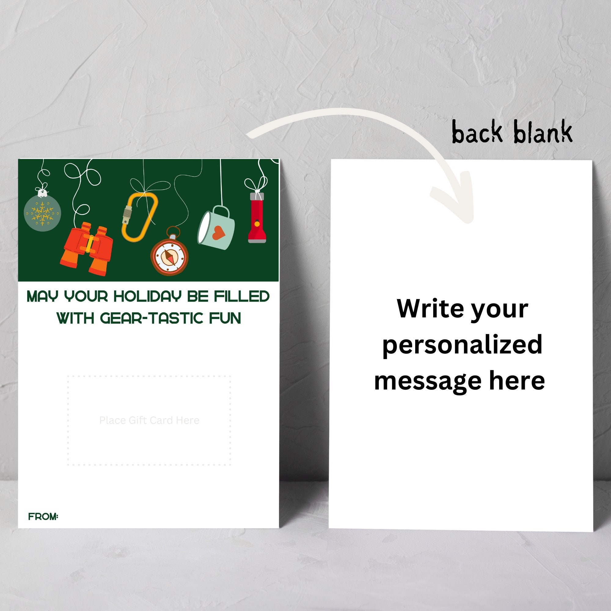 PRINTABLE Gear-tastic Fun | REI Holiday Gift Card | Xmas Gift Card ...
