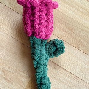 Forever Flowers, Hand Knit Flower Bouquet, Finger Knit Flowers, Finger ...