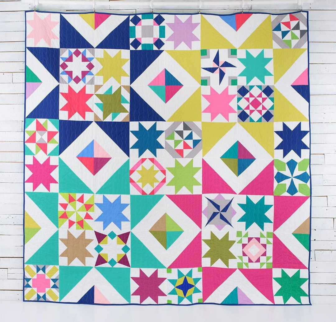 Starlight Sampler Quilt Pattern - Etsy