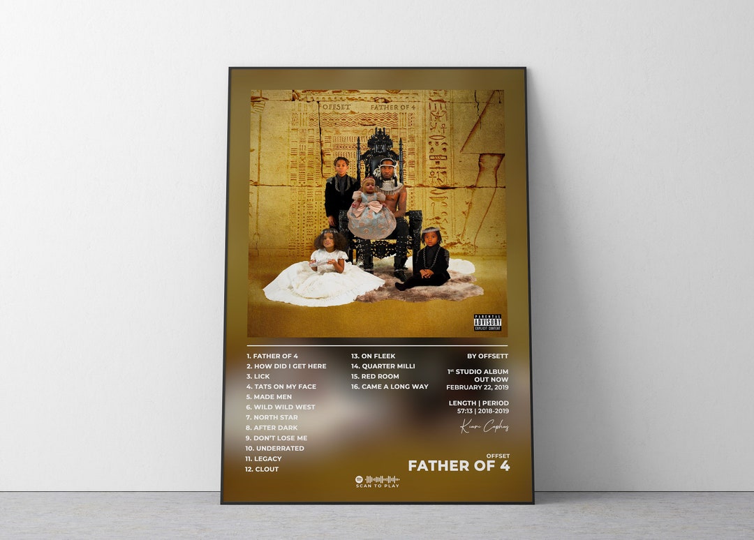 Album Poster Father of 4 Offset Offset Poster Rapper Album - Etsy