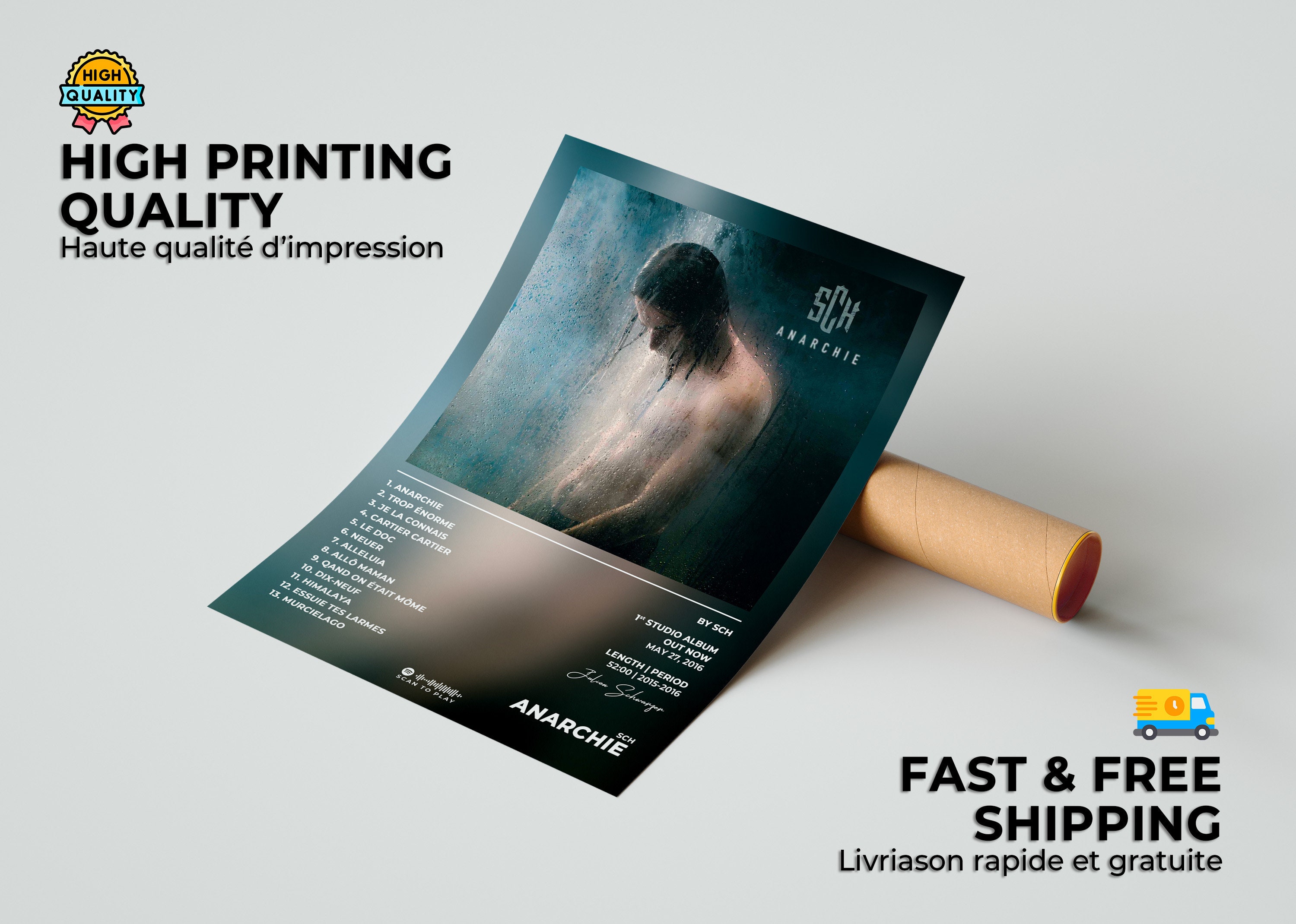 Album Poster Anarchy SCH | SCH Poster | Rapper Poster sold by Elane Kit Fisto Chittagonian | SKU ...