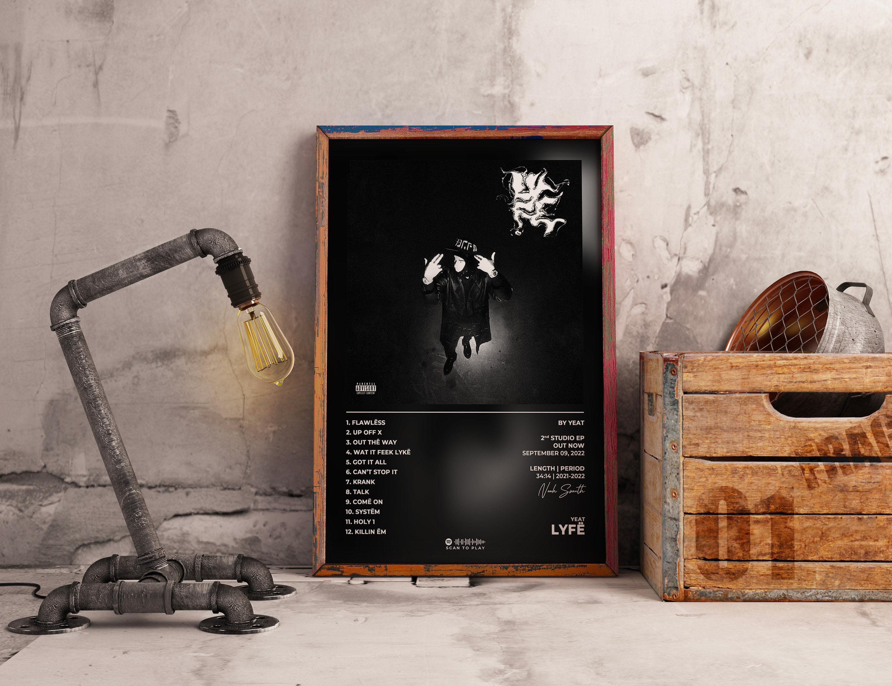 Album Poster Lyfe Yeat | Yeat Poster | Rap Album Poster sold by Shady ...