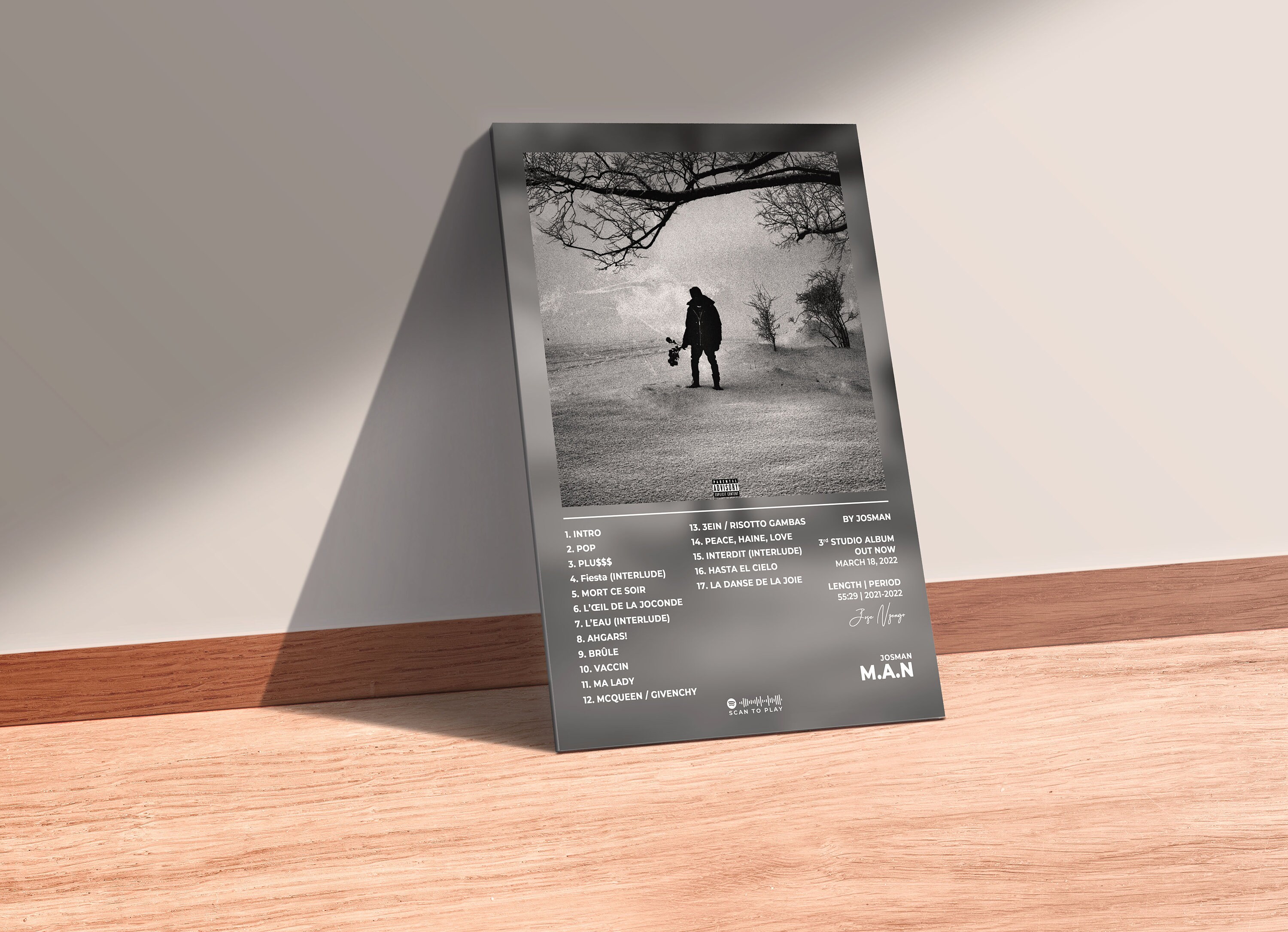 Album Poster MAN de Josman Josman Poster Album Rapper Poster Album Cover Music Album Music Cover ...