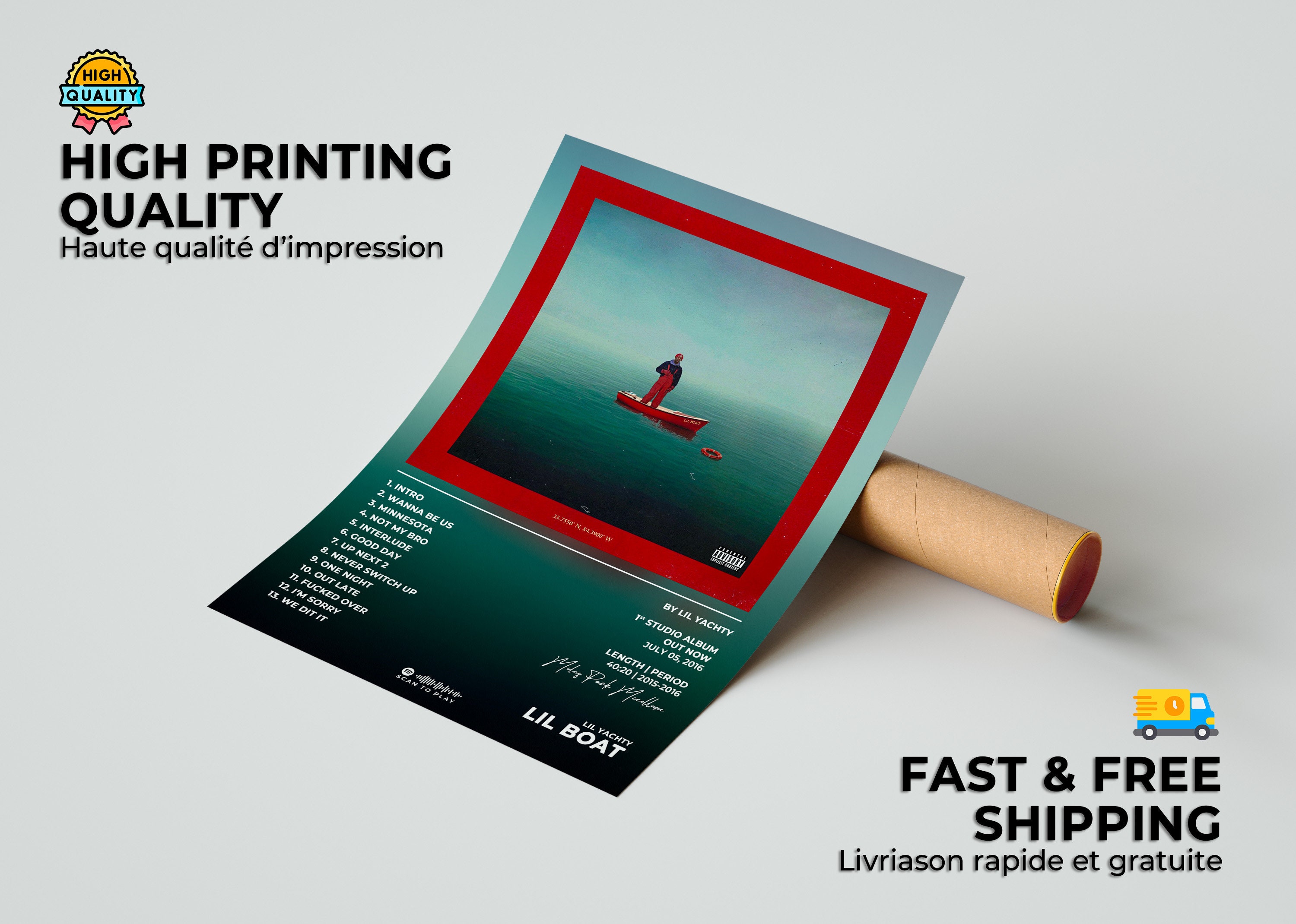 Album Poster Lil Boat Lil Yachty | Poster Laylow sold by Imagery ...