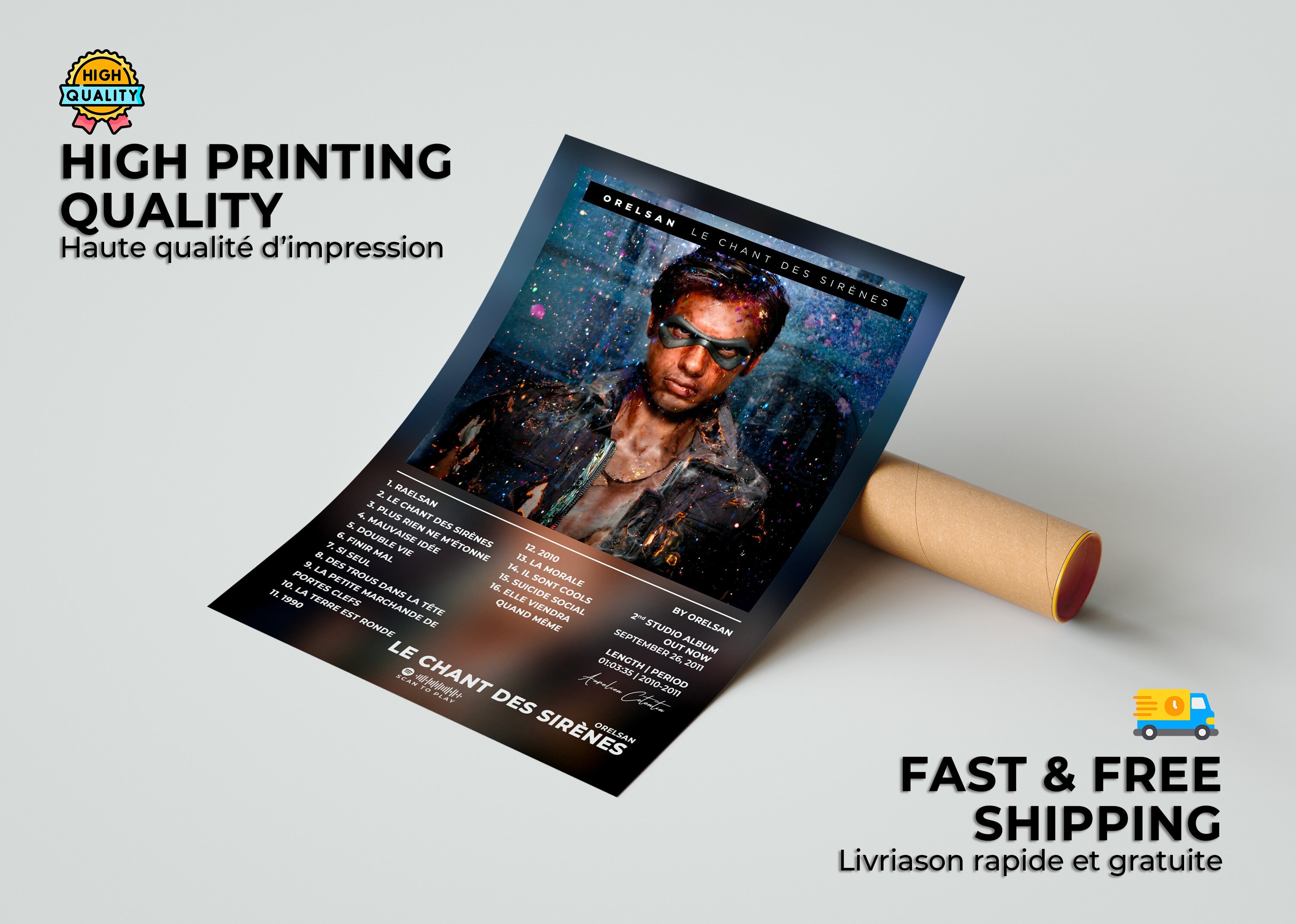 Album Poster The Song of the Sirens Orelsan | Poster Orelsan sold by ...