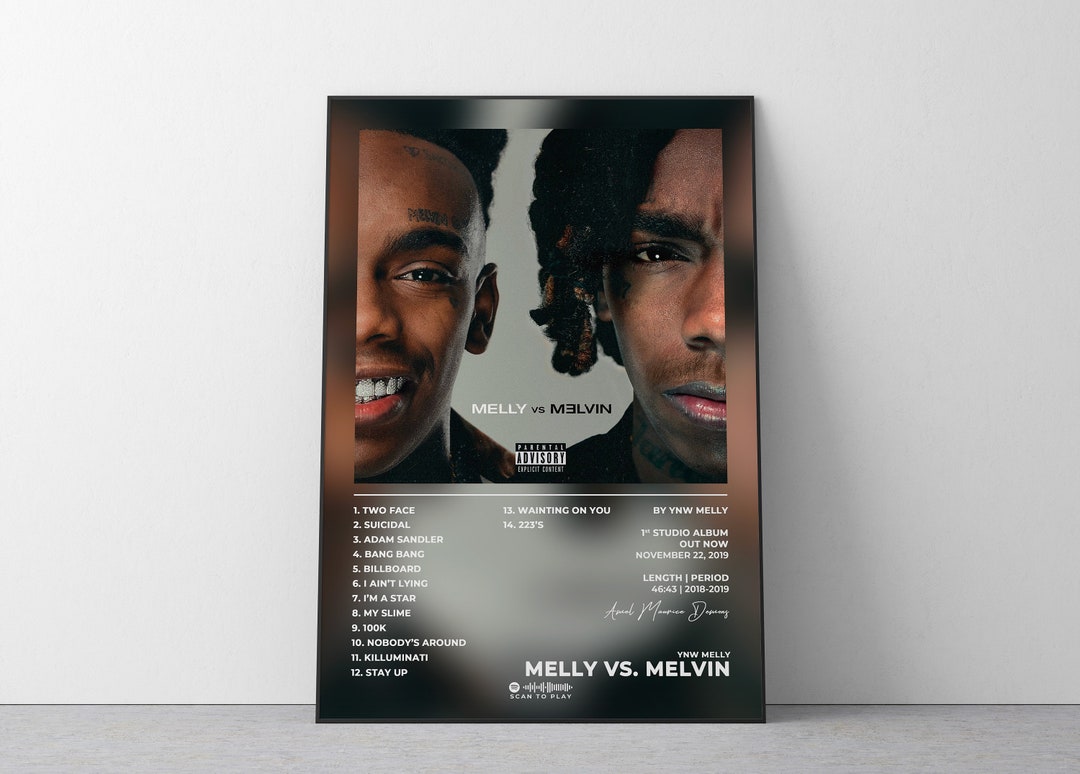 Album Poster Melly vs Melvin YNW Melly YNW Melly Poster Rap Album ...