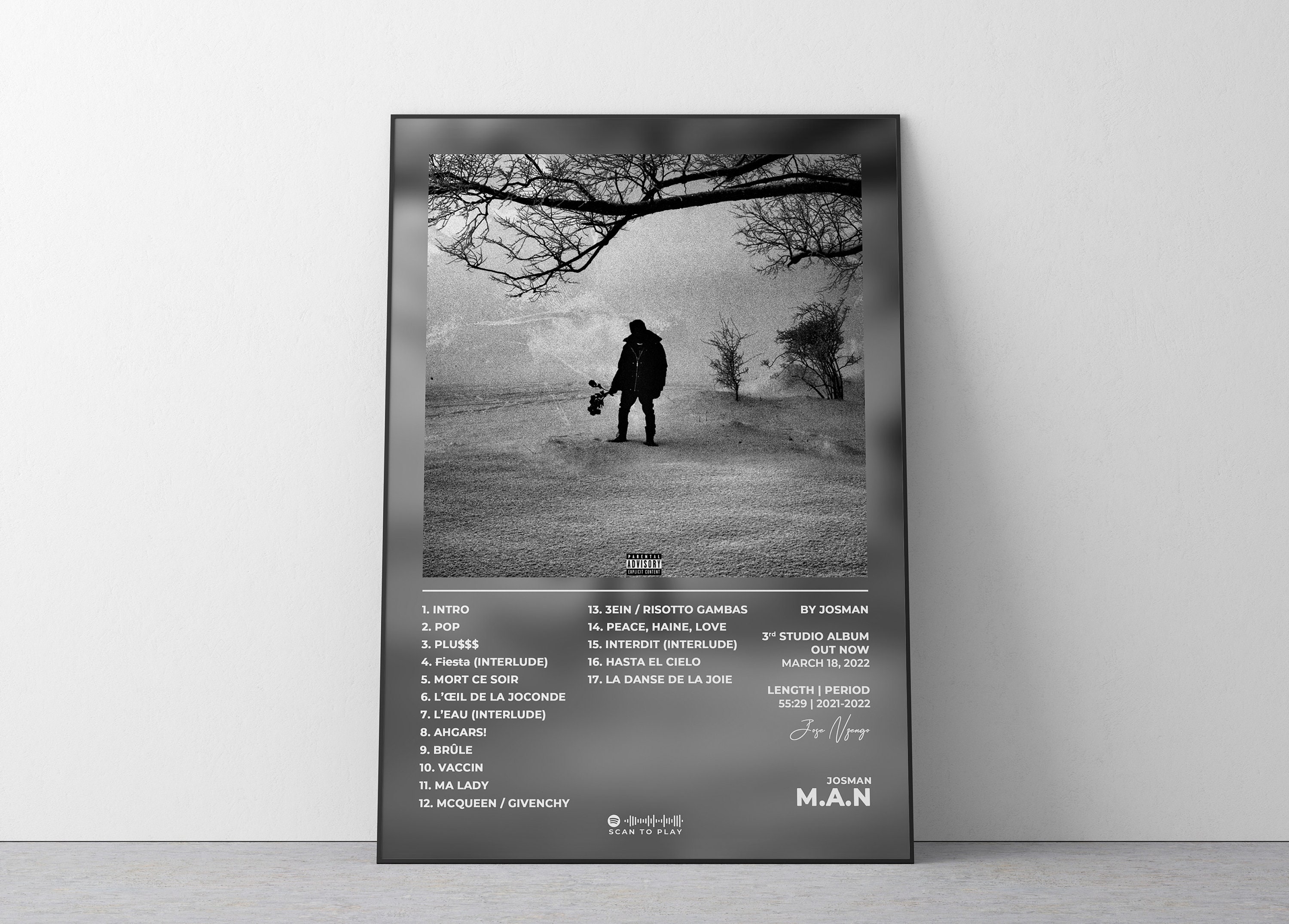 Album Poster MAN de Josman Josman Poster Album Rapper Poster Album Cover Music Album Music Cover ...