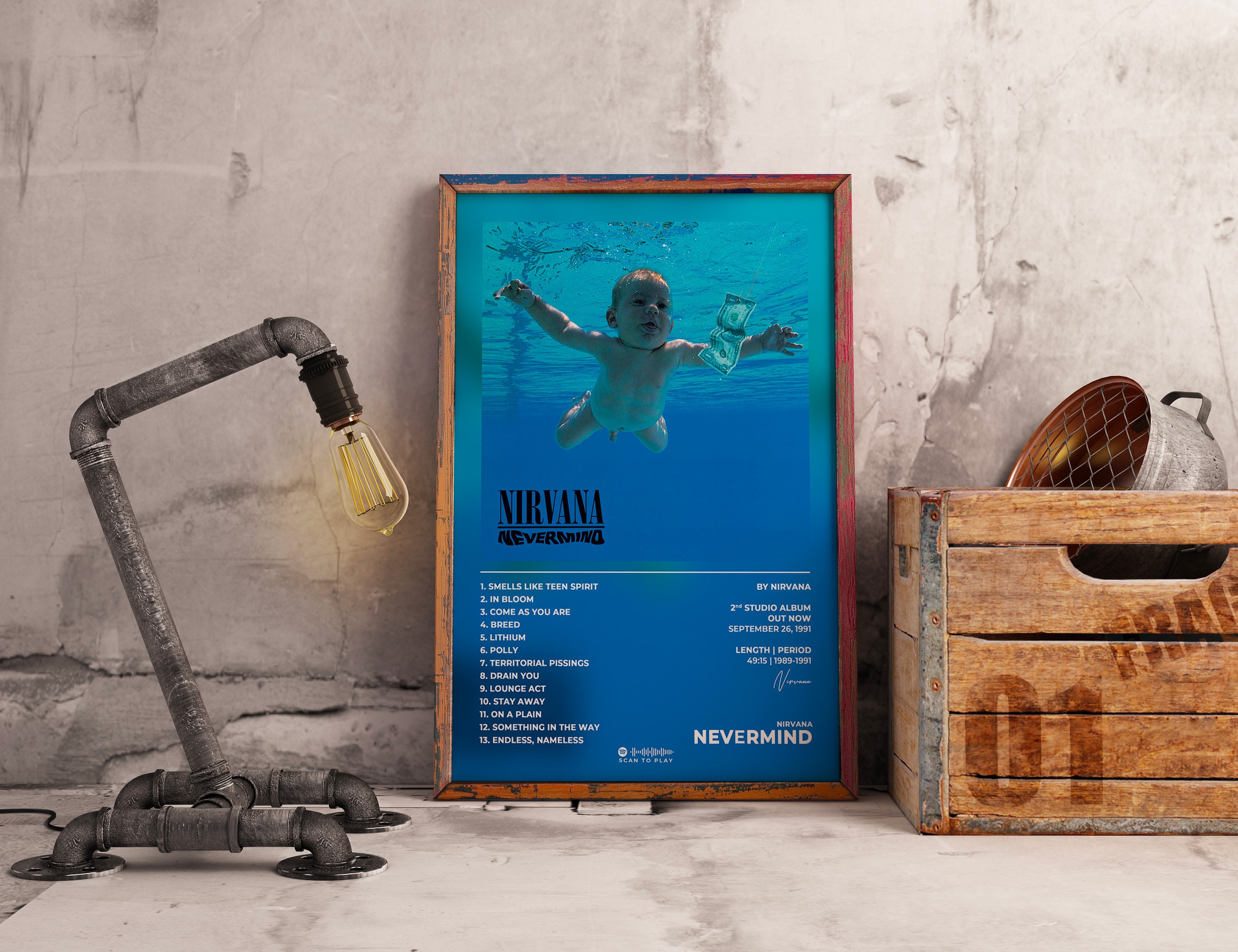 Album Poster Nevermind by Nirvana | Nirvana Poster Album sold by ...