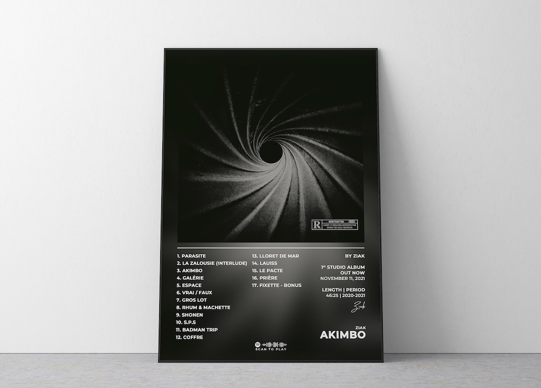 Album Poster Akimbo by Ziak Poster by Ziak Rap Poster - Etsy