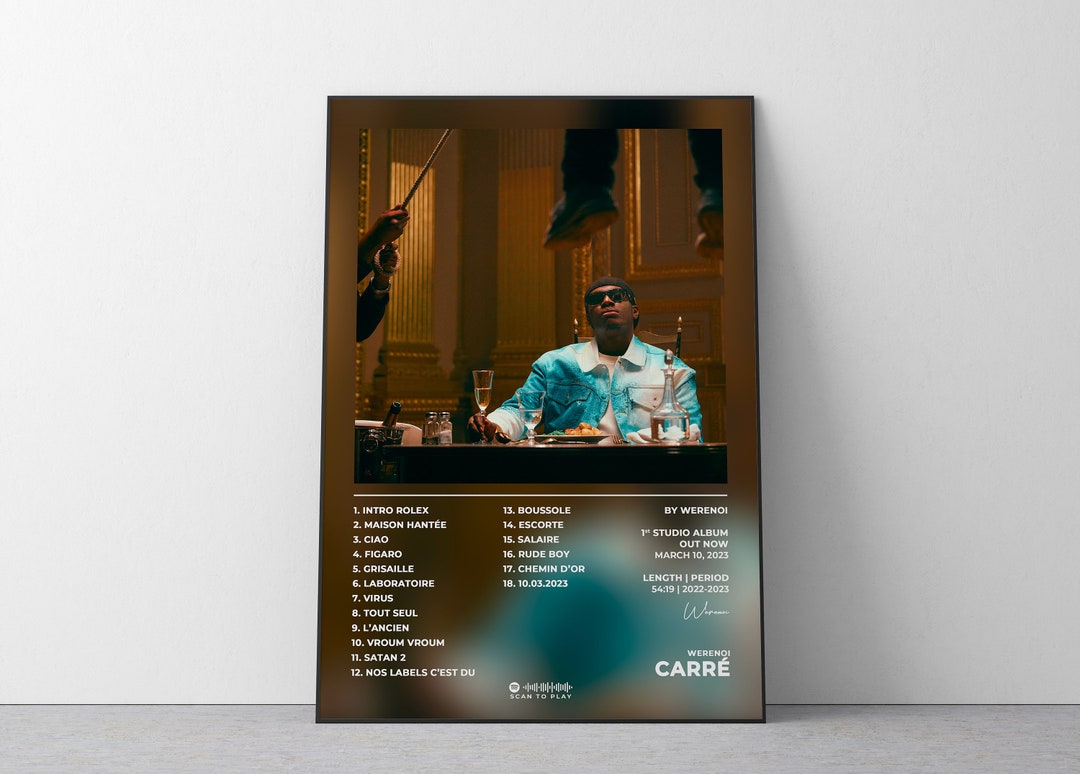 Album Poster Carré Werenoi Werenoi Poster Poster Rapper - Etsy France
