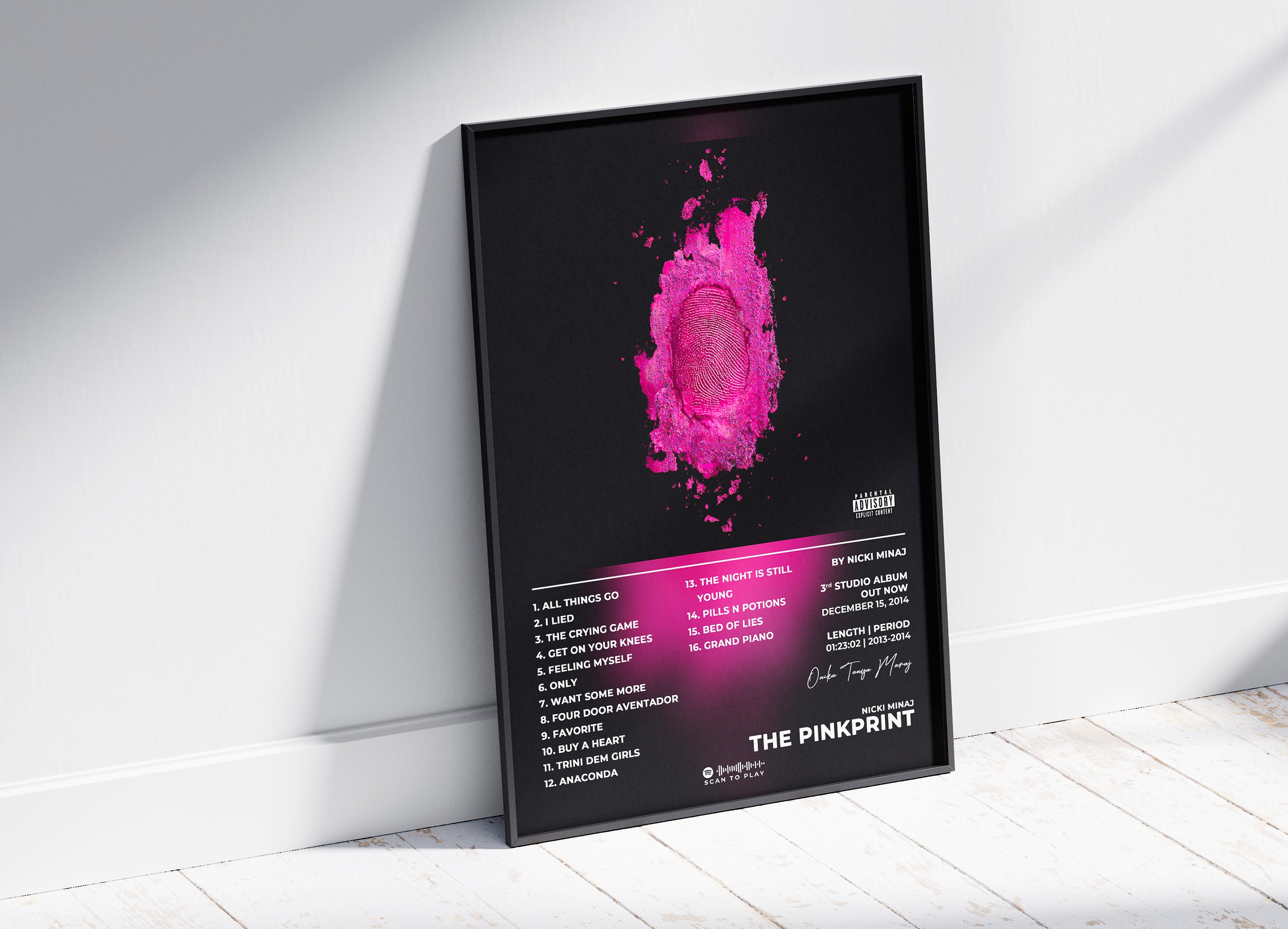 Album Poster The Pinkprint of Nicki Minaj | Nicki Minaj Poster | Rap ...