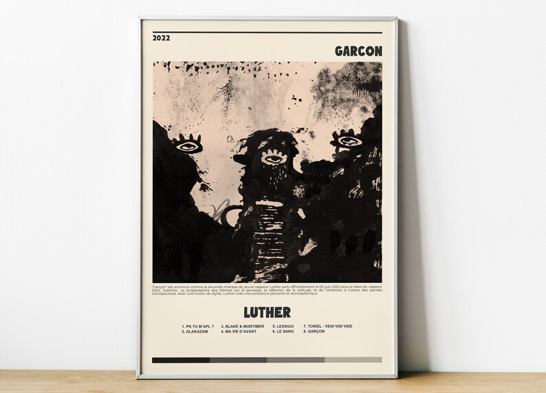 Album Poster Garçon de Luther Poster Luther Rap Poster Album Album Wall ...