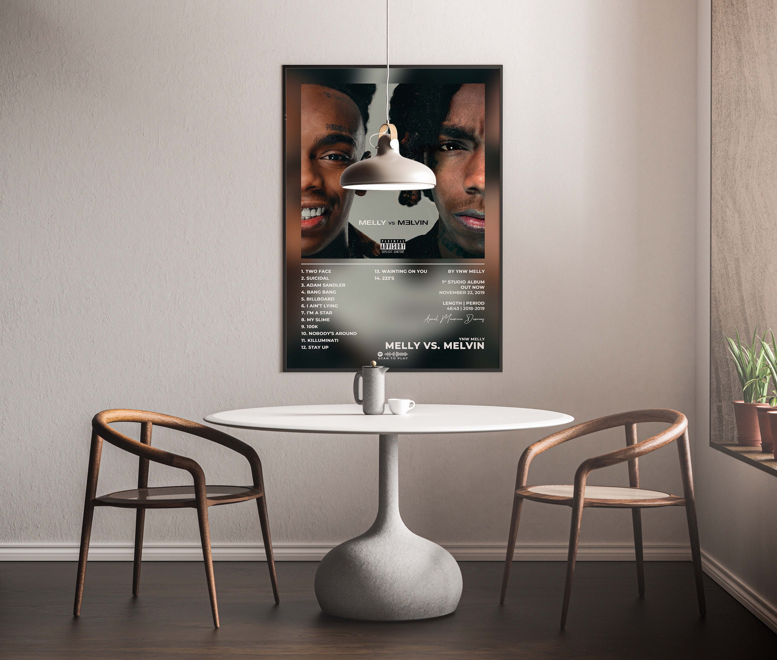 Album Poster Melly vs Melvin YNW Melly Poster | Rap Album Poster sold ...