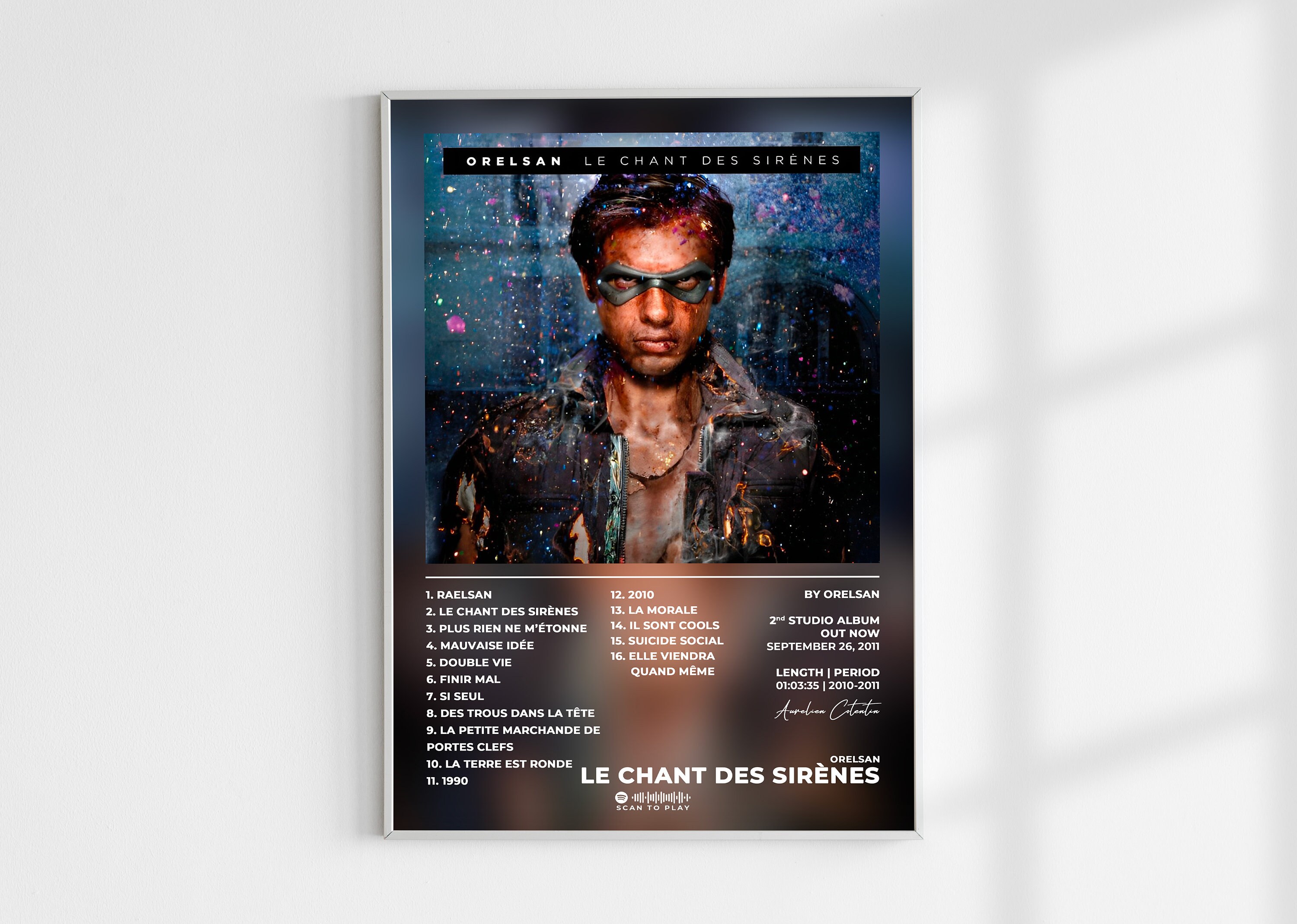 Album Poster The Song of the Sirens Orelsan | Poster Orelsan sold by ...