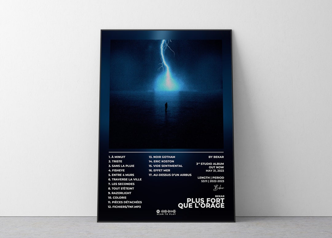 Album Poster Stronger Than the Storm Bekar Poster Bekar - Etsy