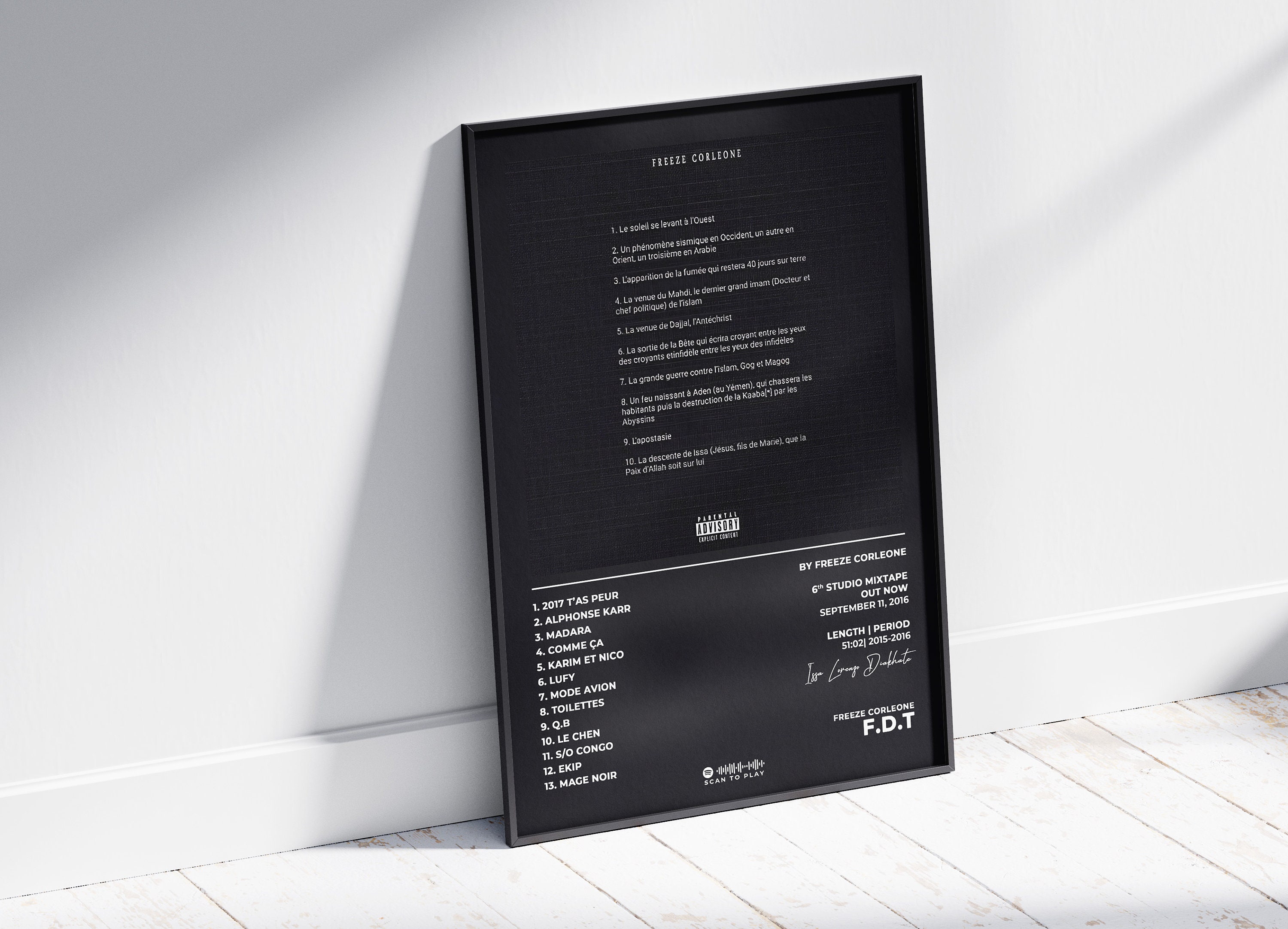 Album Poster FDT Freeze Corleone | Poster Freeze sold by 7Leaf Han ...