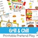 Grill | BBQ | Burger | Hot Dog | Preschool Restaurant | Burger Dramatic ...