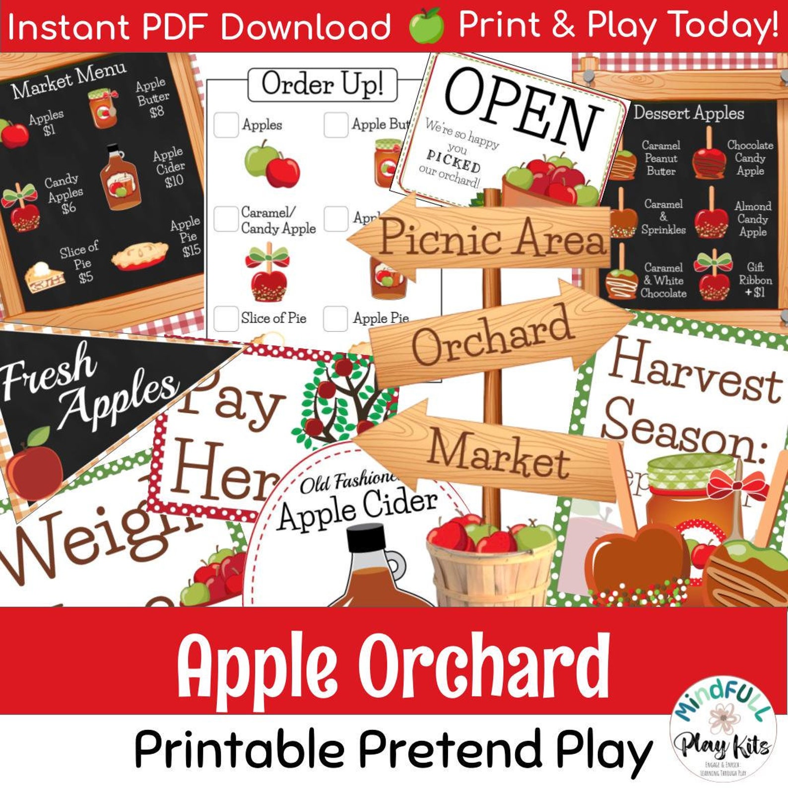 Apple Orchard Apple Market Apples Fall Lessons Preschool Unit Dramatic ...