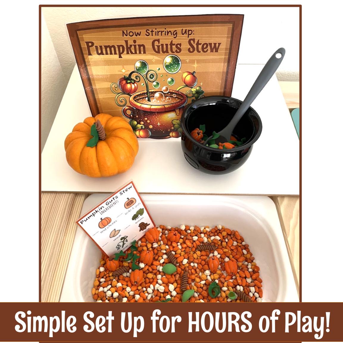 Pumpkin Guts Stew Printable Recipes Preschool Centers Kindergarten Fall ...