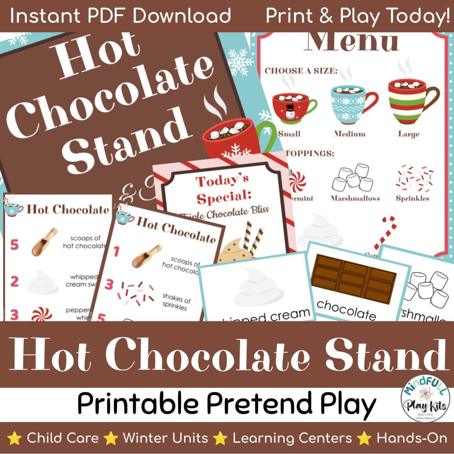 Hot Chocolate Pretend Play | Hot Cocoa Dramatic Play | Preschool ...