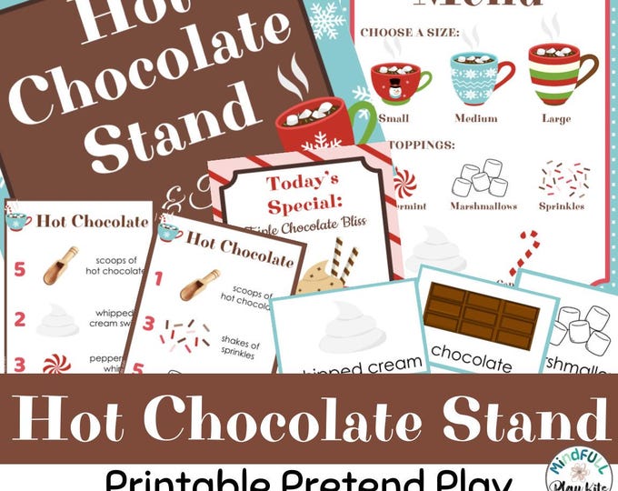 Hot Cocoa Stand Dramatic Play Center / Pretend Play / Elementary School ...