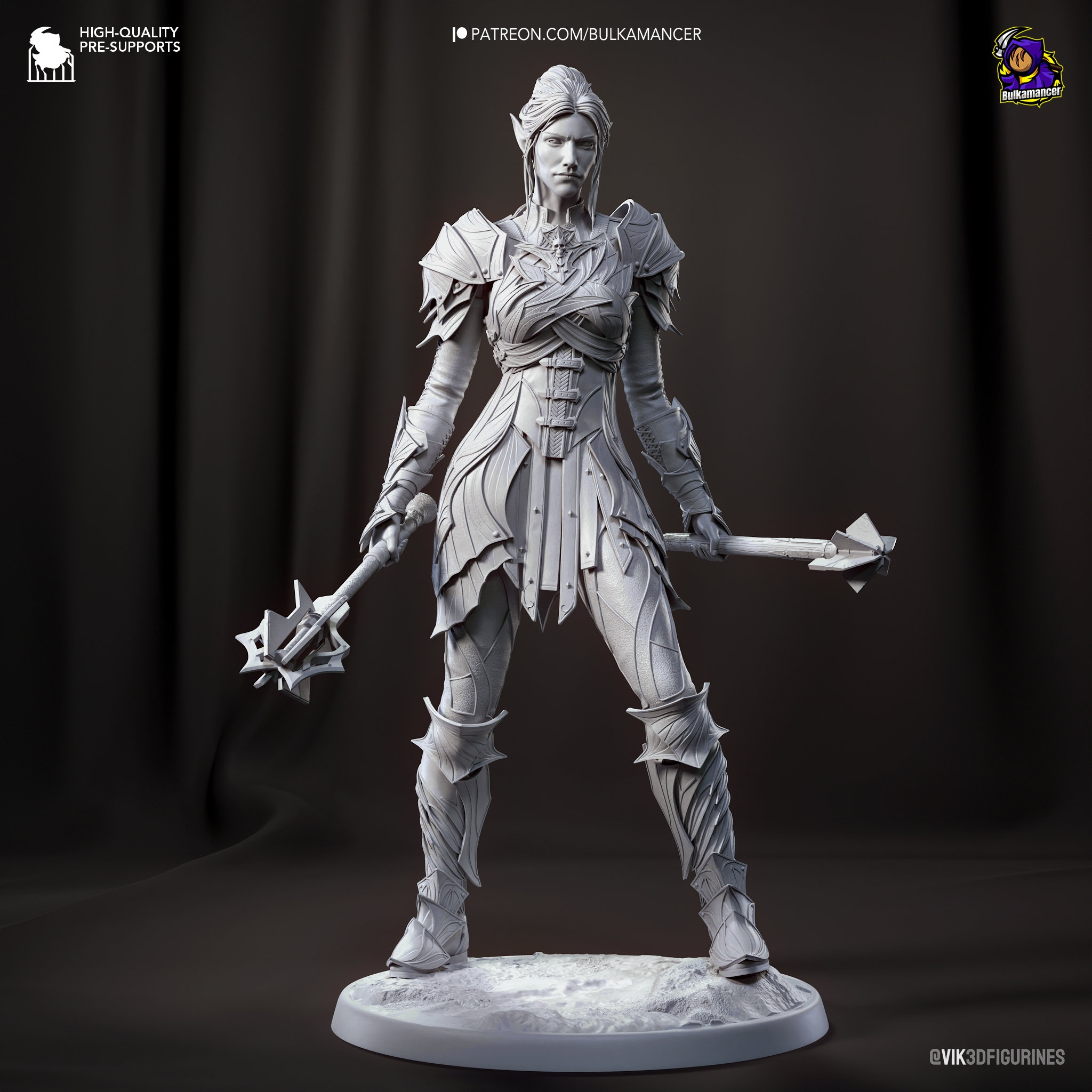 Minthara Baldurs Gate 3 Drow Paladin 3D Printed Model BG3 Figure - Etsy