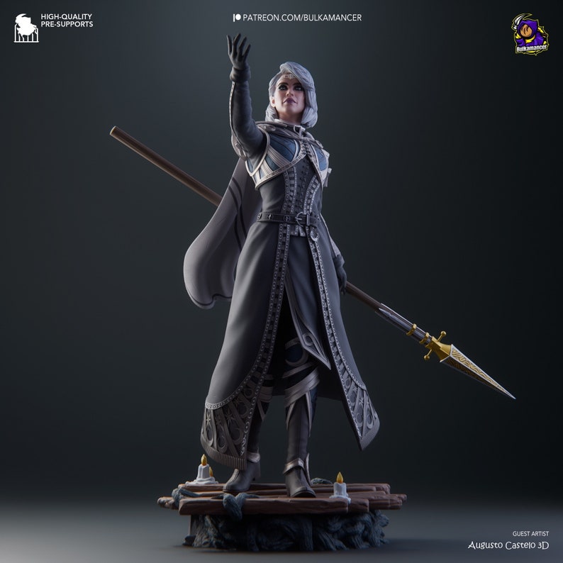 Isobel Baldurs Gate 3 Cleric of Selune Dnd 3D Printed Model BG3 Figure ...