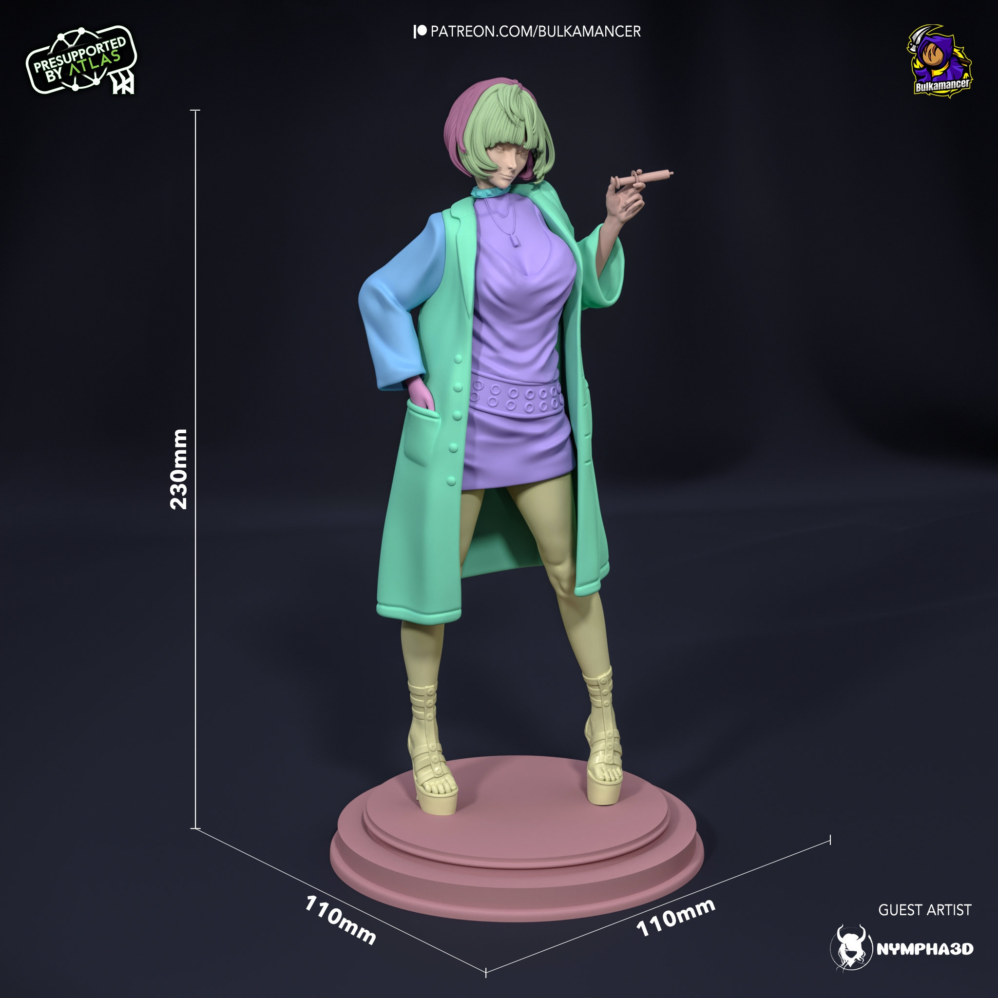 Tae Takemi Persona 5 3D Printed Model Persona 5 Figure - Etsy