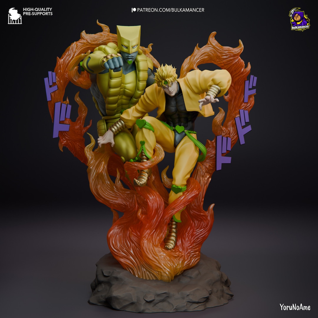 Dio Jojos Bizarre Adventure Dio and the World 3D Printed Model Jojos ...