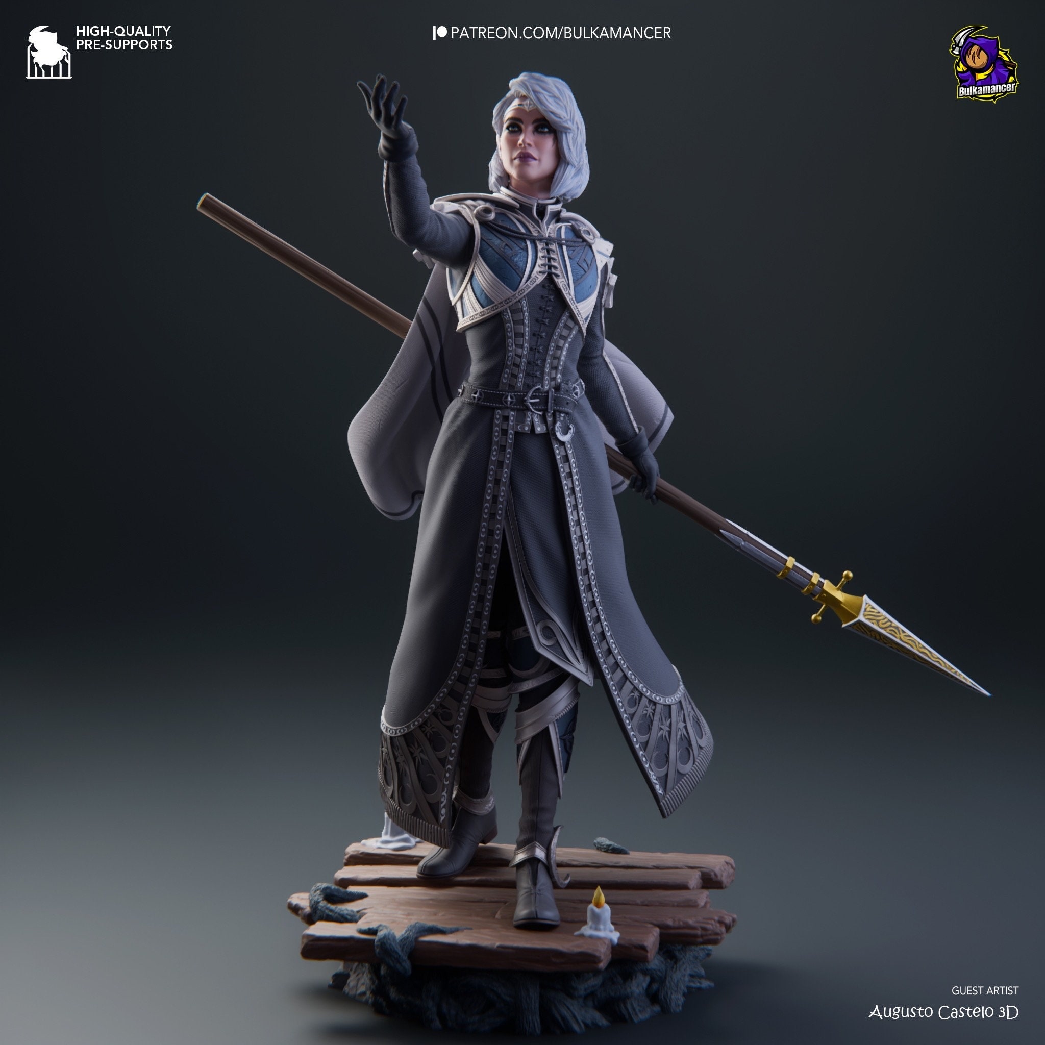 Isobel Baldurs Gate 3 Cleric of Selune Dnd 3D Printed Model BG3 Figure ...