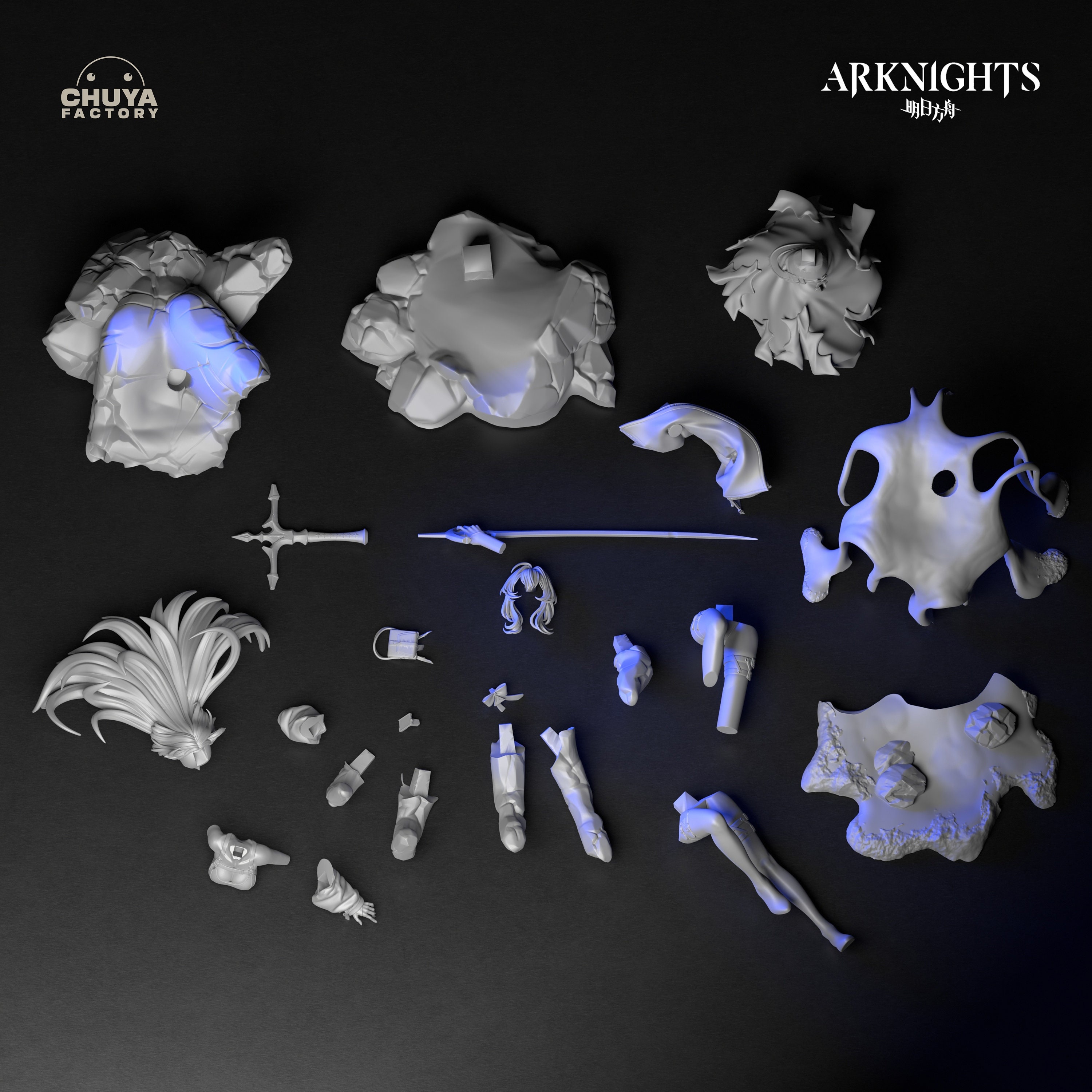 Surtr Arknights Pyro Caster Leader of Reunion 3D Printed Model ...