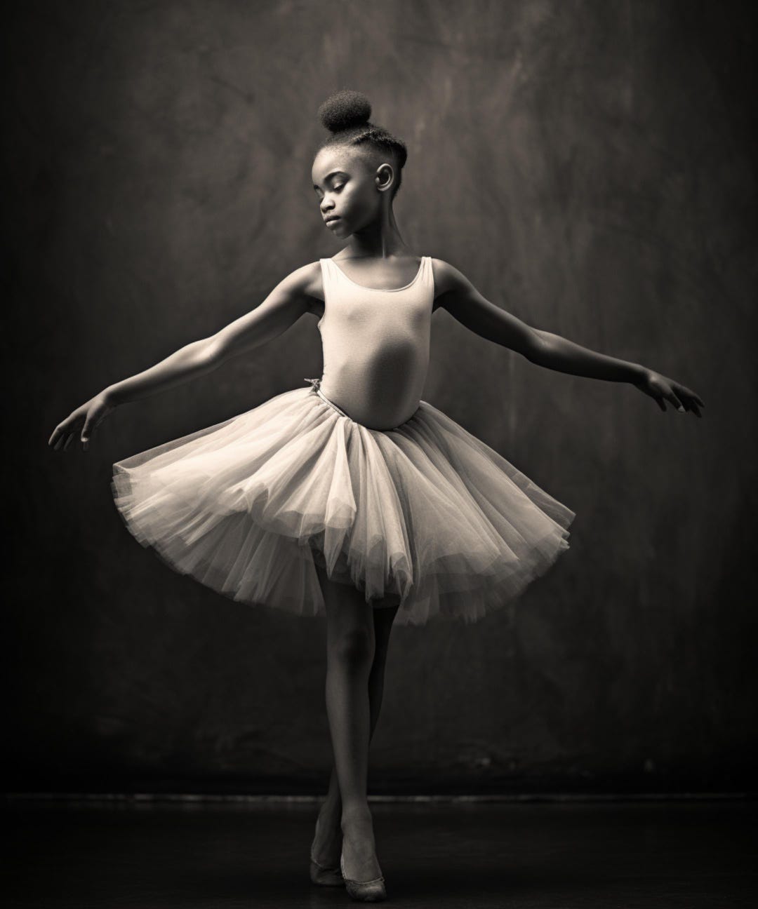 African American Ballerina Art Print: Black Ballet Canvas (digital ...