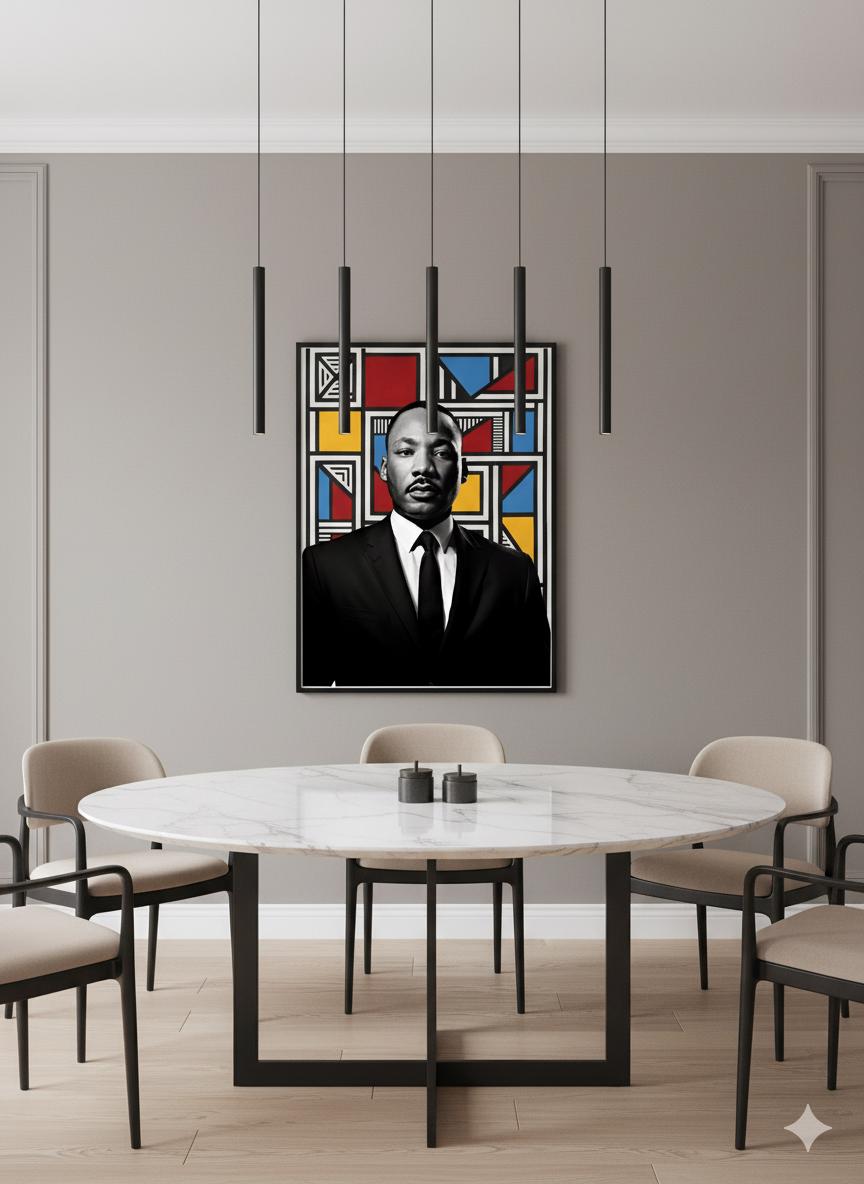 Martin Luther King Jr Pop Art Print: Civil Rights Portrait (digital ...
