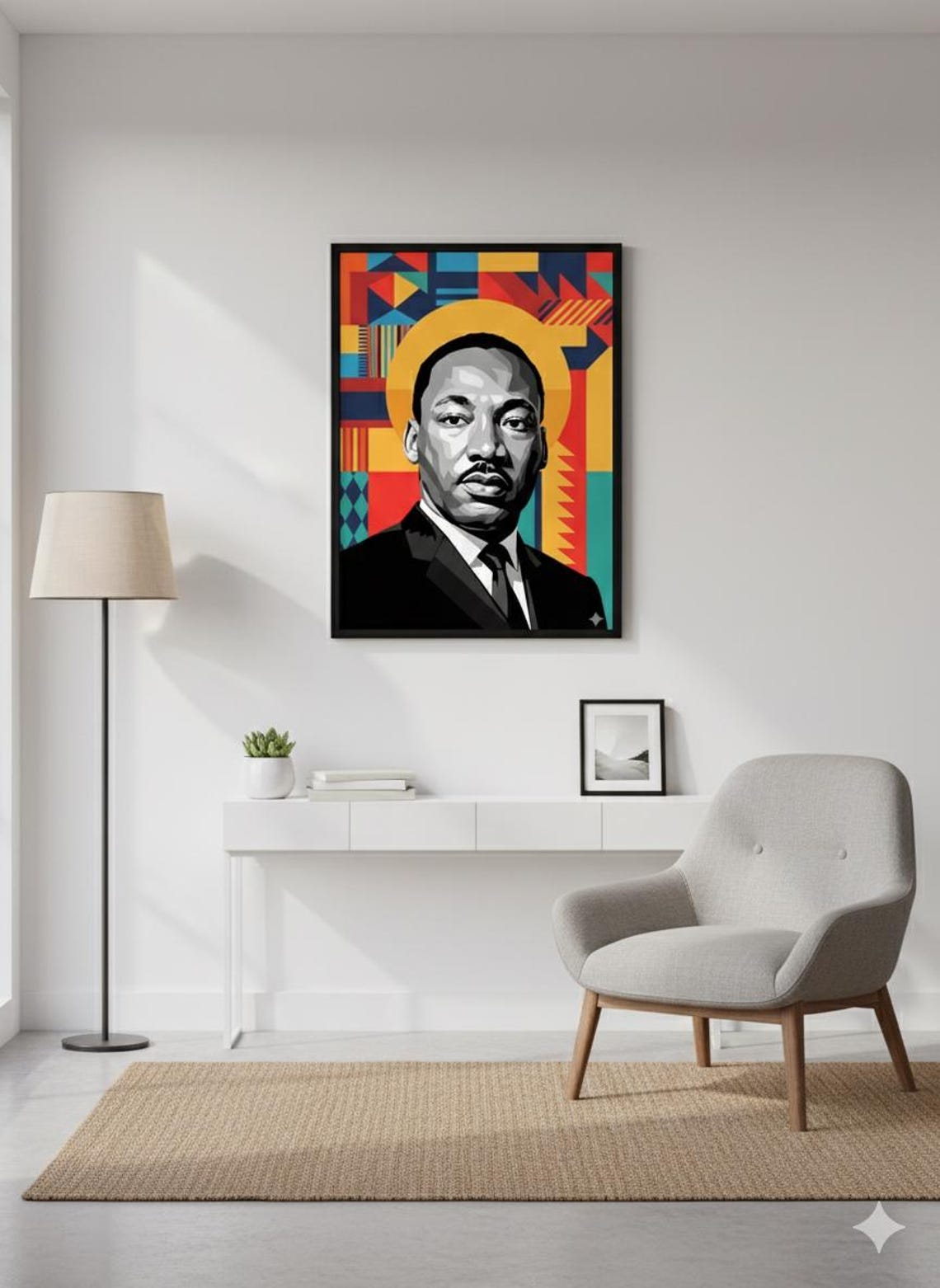 Martin Luther King Jr. Pop Art Portrait | Civil Rights Leader Decor ...