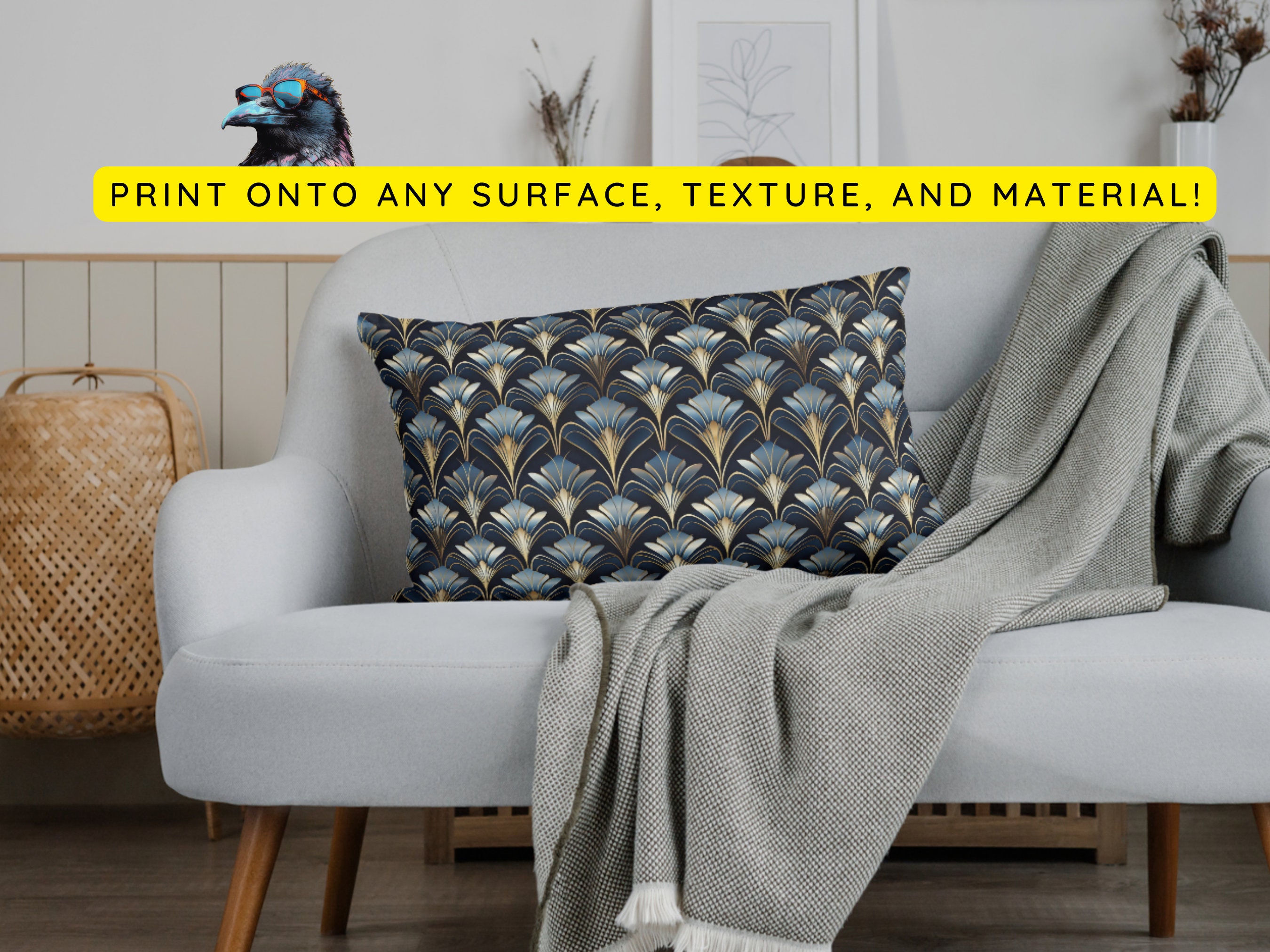 Navy Blue and Gold Art Deco Digital Paper Pack | Seamless Patterns ...