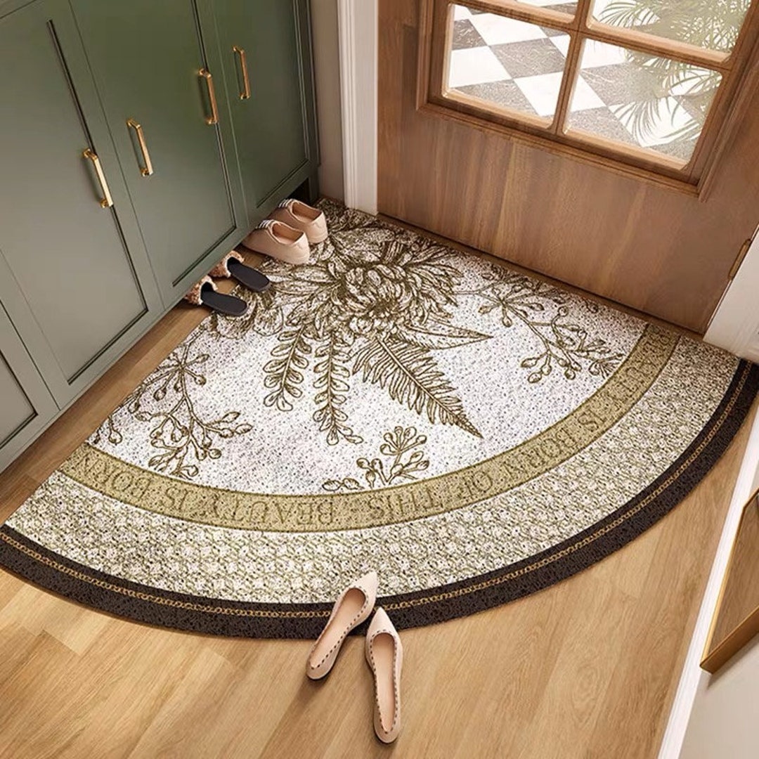 Simple Modern Lightweight Luxurious Fan Shape Doormat - Etsy