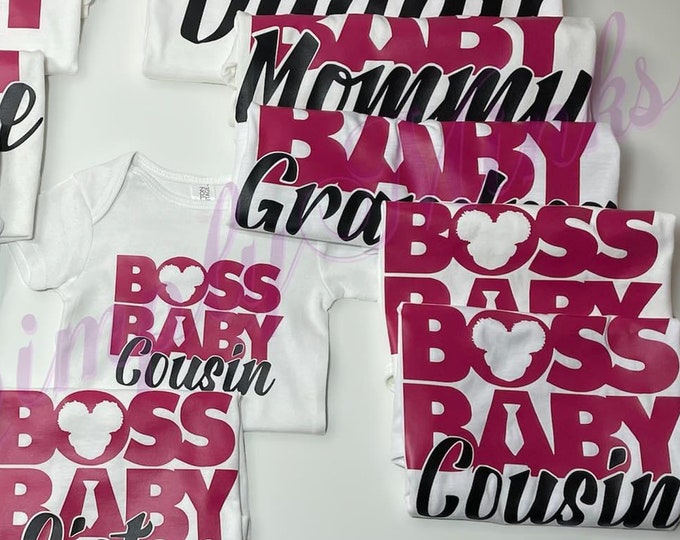 Personalized Boss Baby Birthday T-shirt, Personalized Boss Baby ...