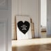 Black Dark Coquette Trendy Quote Heart Bow Digital Print Balletcore ...