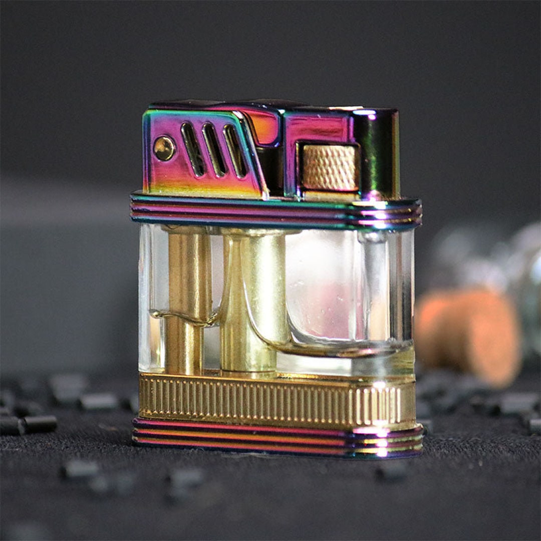 Semi-automatic Lighter Easy Ignition, Windproof, Iridescent Futuristic ...