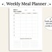 Neutral Minimalist Daily, Weekly & Monthly Planner Set + Weekly Meal ...