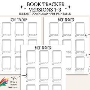 Book Tracker Printable Book Review Reading Tracker Book Log Reading ...