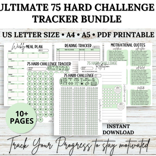 75 Hard Printable - Etsy