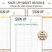 Simple Minimalist Sign up Sheet Bundle, Sign up Sheet Template, Potluck ...